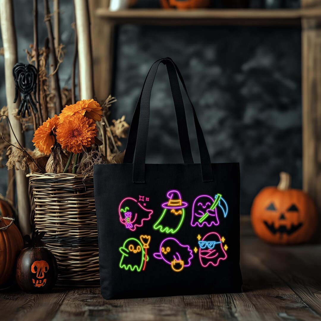 Neon Ghosts Png, Cute Ghosts Png, Neon Halloween Png, Halloween Ghosts ...