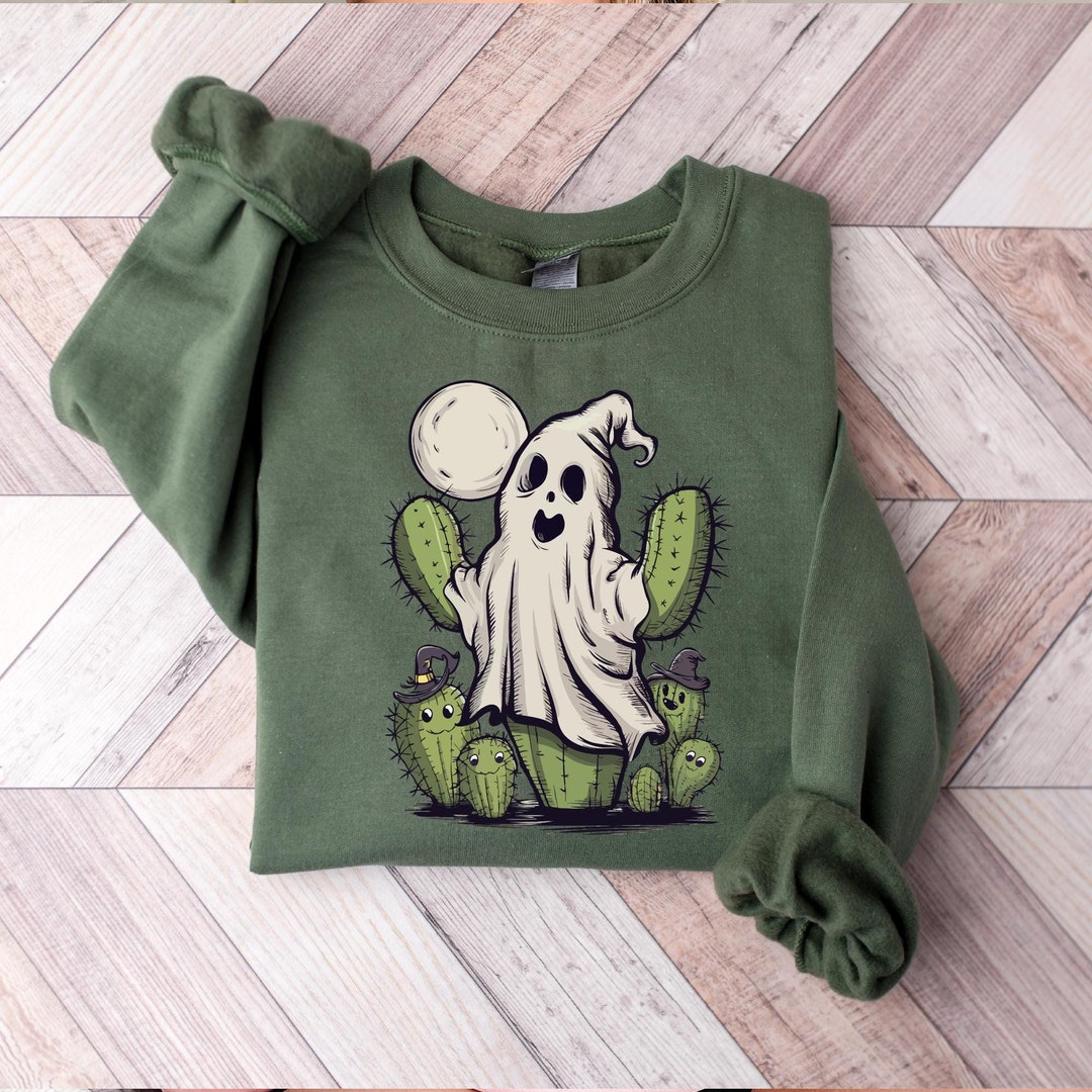 Ghost Cactus Png,cute Halloween Cactus Ghosts Png,cactus Lover Png ...
