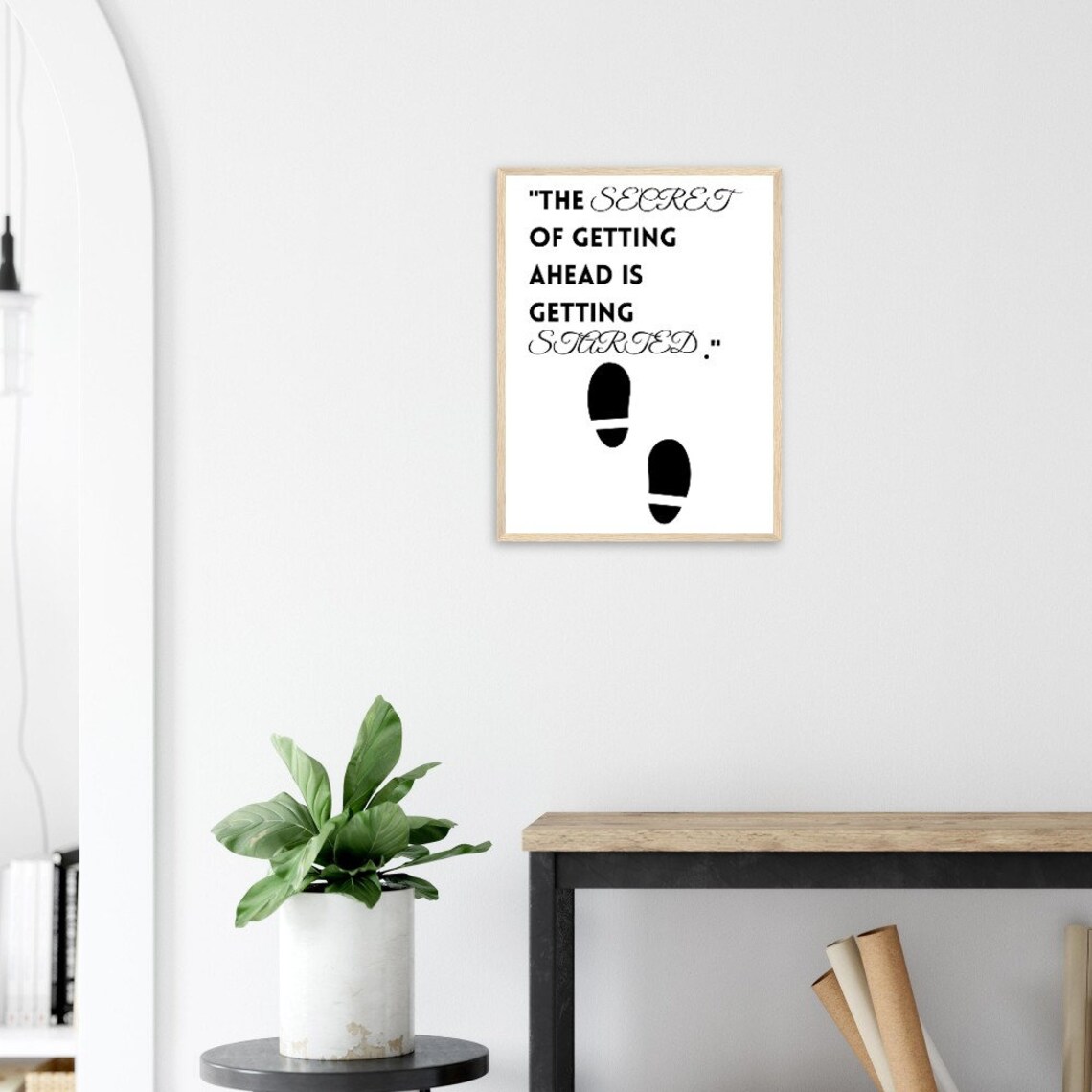Getting Started, Motivational Poster,home Wall Art, Office Decor - Etsy