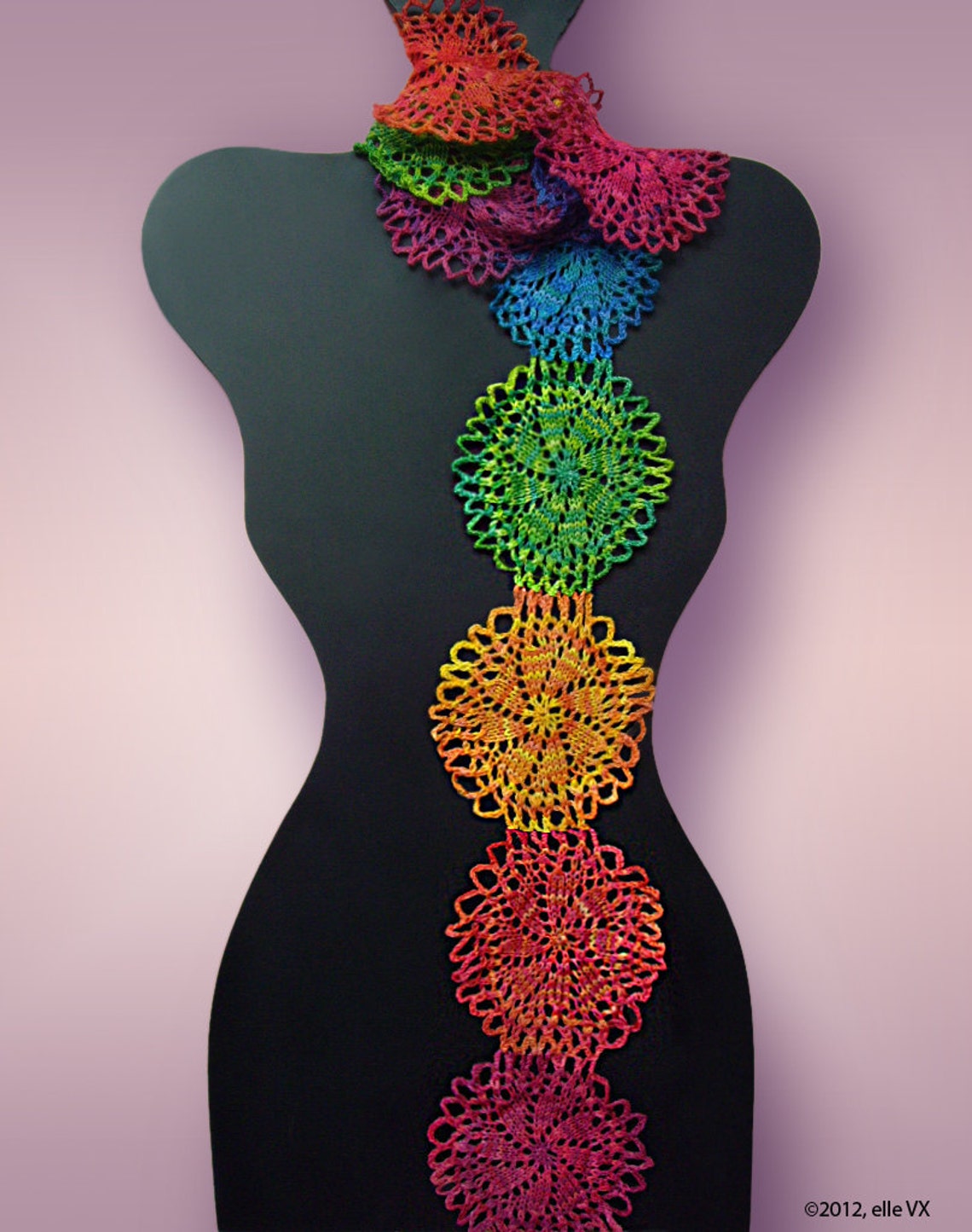 Chakra Scarf Pattern via Download - Etsy