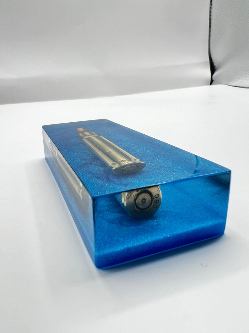 Handcrafted Using a .308 Brass Casing W/ Projectile Embedded in Epoxy ...