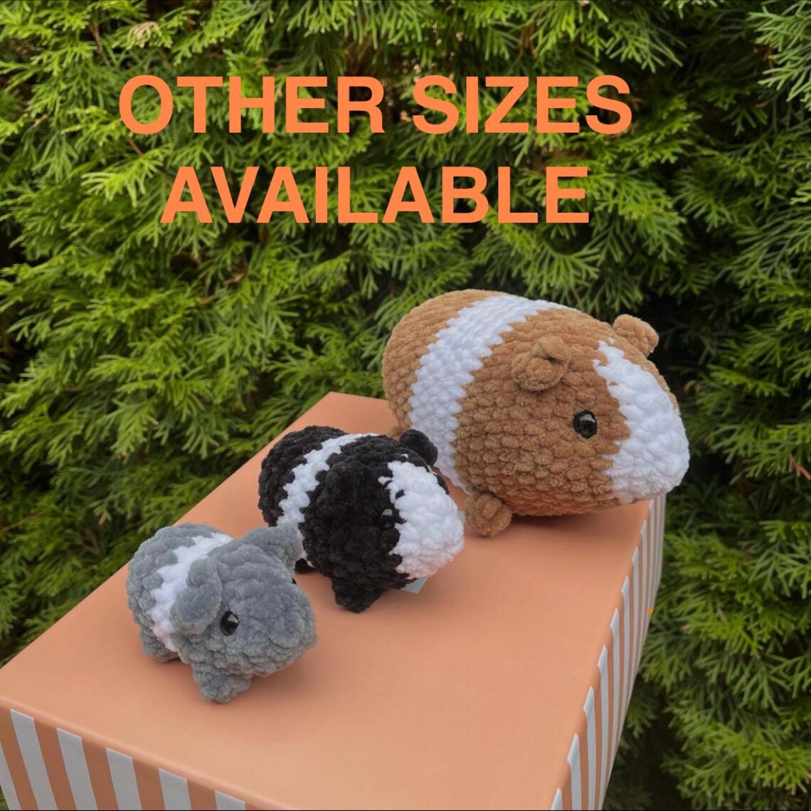 No-sew Crochet Guinea Pig Pattern, Mini Hamster Amigurumi, Claw Machine ...
