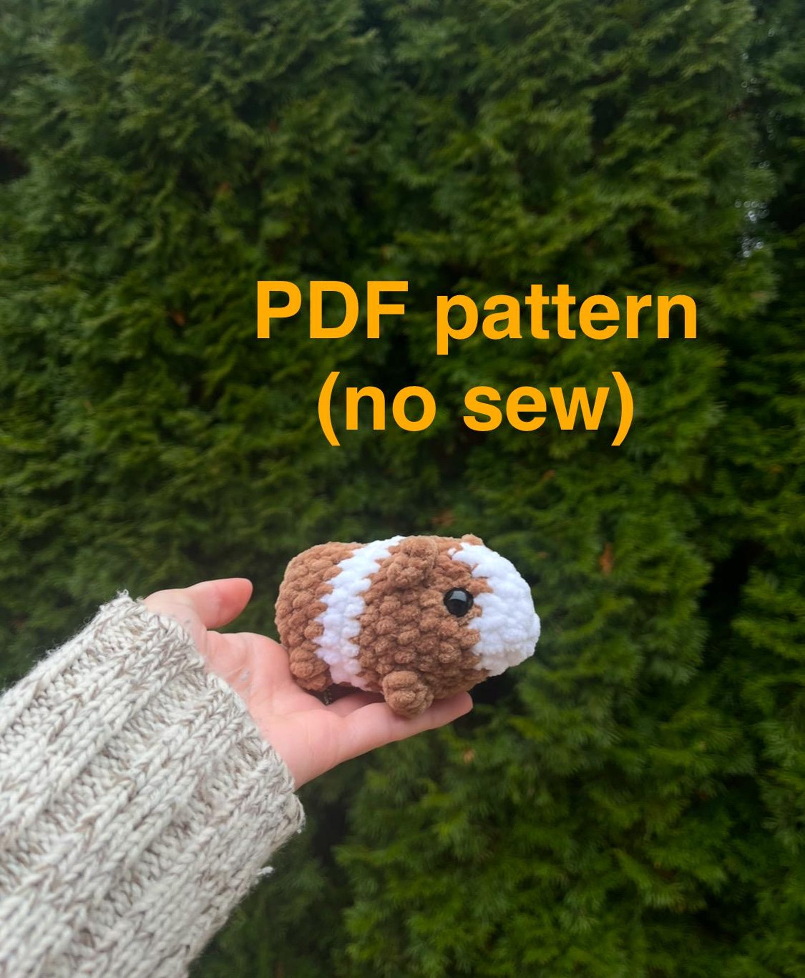 NO SEW PDF Small Baby Guinea Pig Crochet Pattern Amigurumi - Etsy