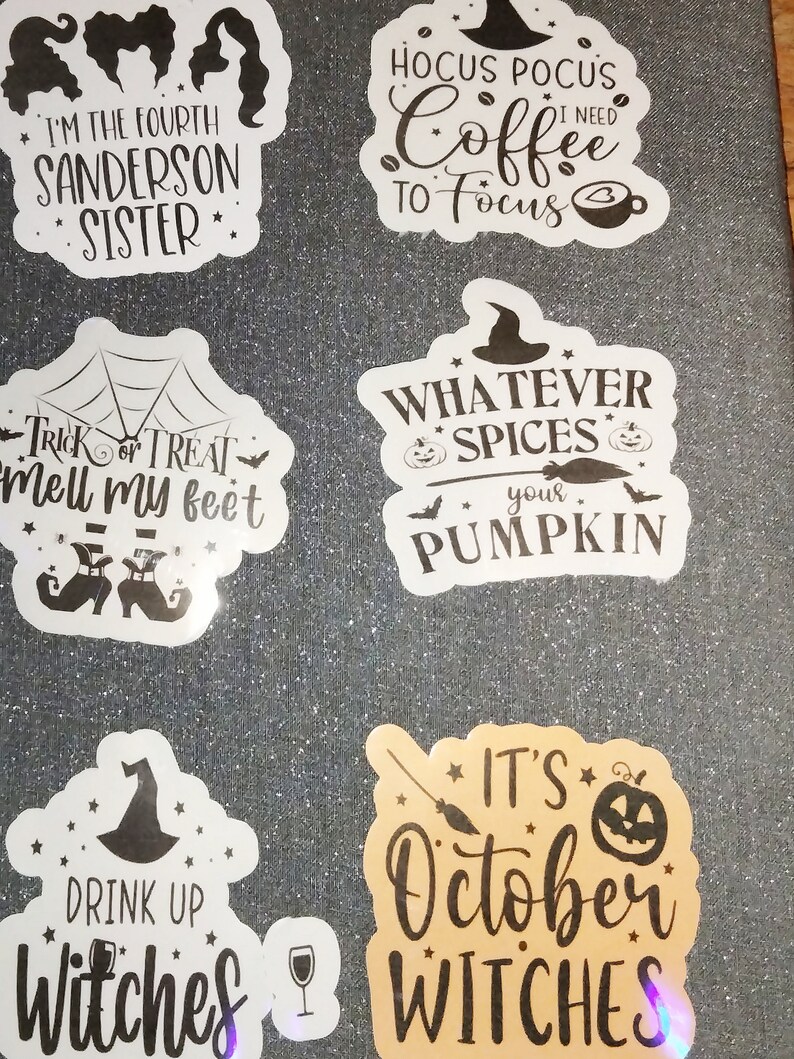 Random Pack of Halloween Stickers. Custom Stickers Available If You ...