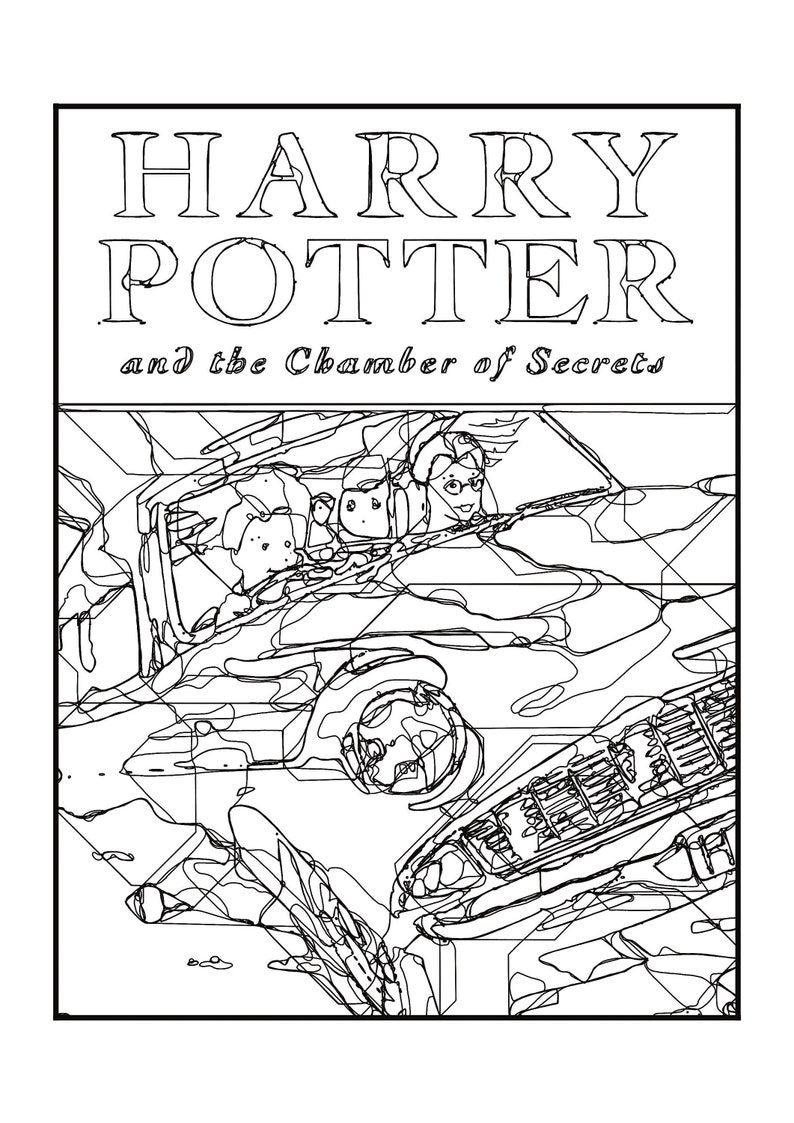 Harry Potter Book Cover Art, Harry Potter and the Chamber of Secrets ...