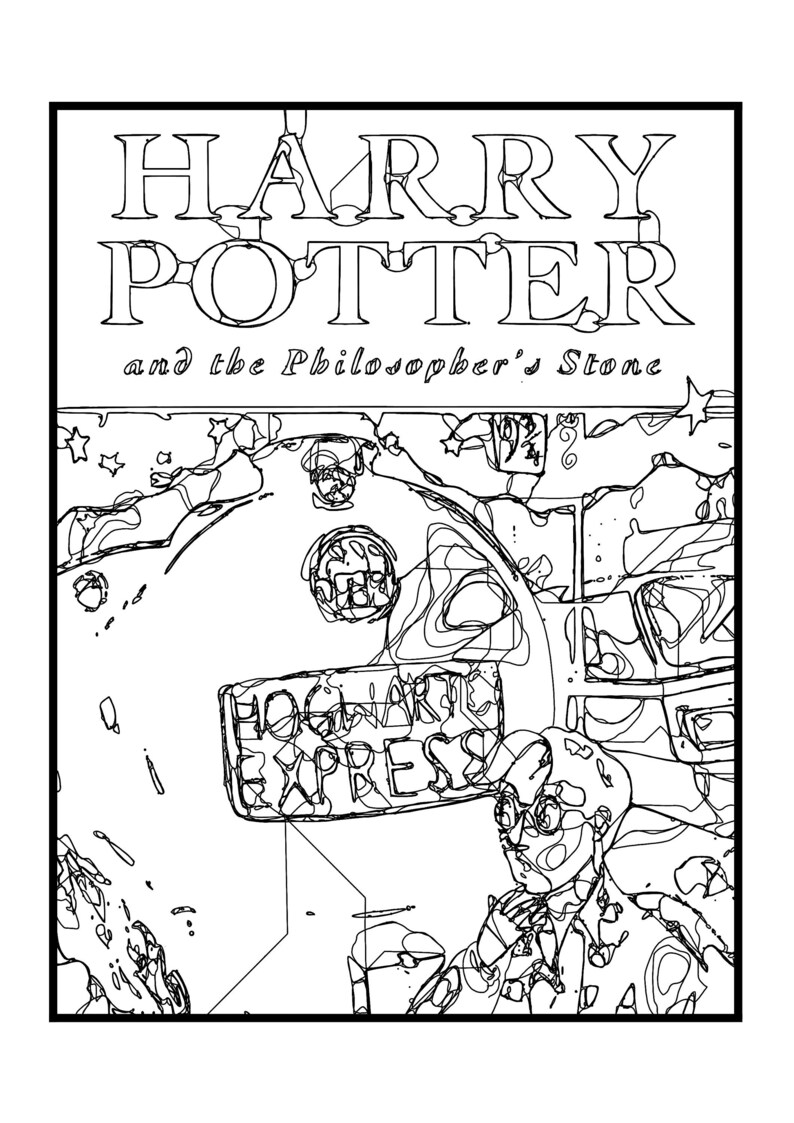 Harry Potter Book Cover Art Harry Potter And The Philosophers Stone Art Interpretation Unique