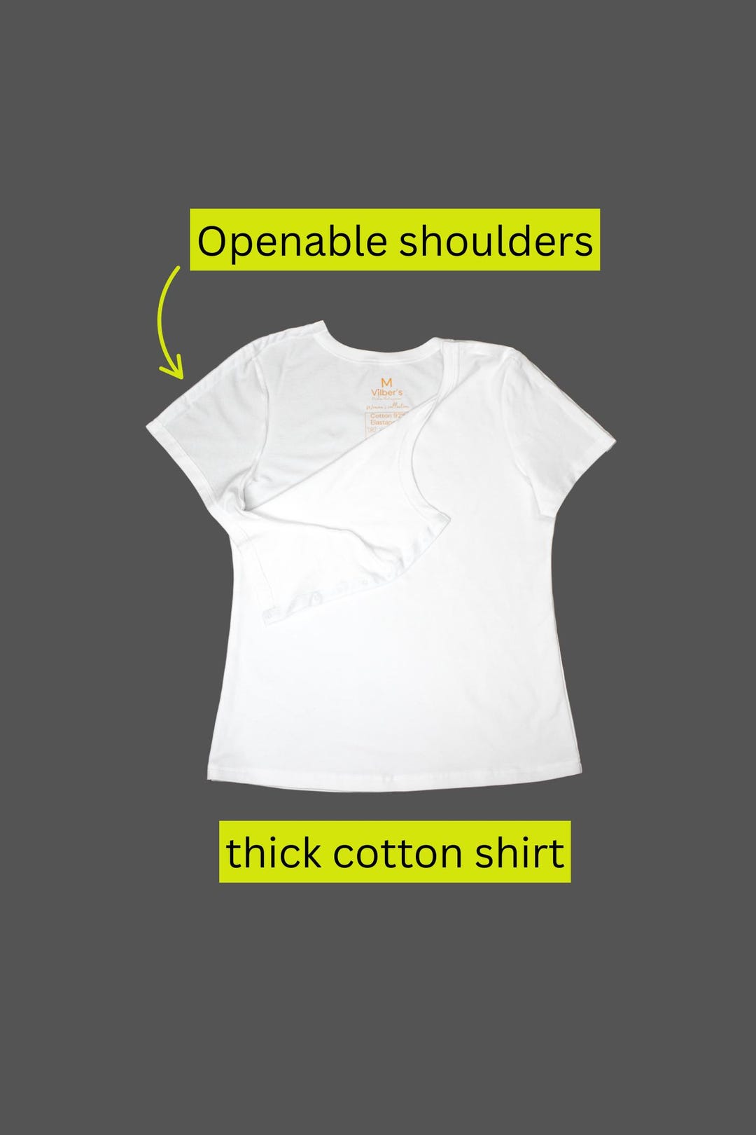 Shoulder Surgery Recovery Tee - Openable Shoulders | Soft Seams ...