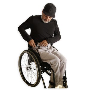 Men's Summer Wheelchair Pants From Ramie Fabric, Wheelchair Adapted, No ...