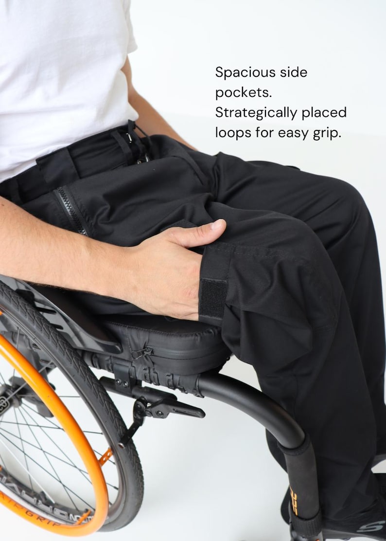 Men's Wheelchair Adaptive Pants With Side Pockets, Suitable for ...