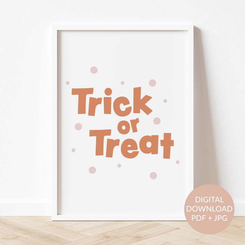 Cute Halloween Poster - Etsy