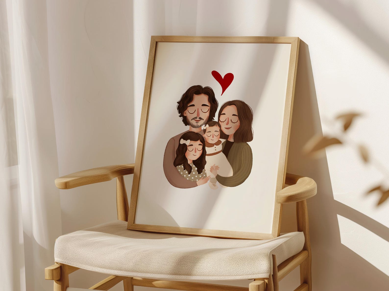 Custom Family Portrait: Cartoon Illustration (digital Download ...