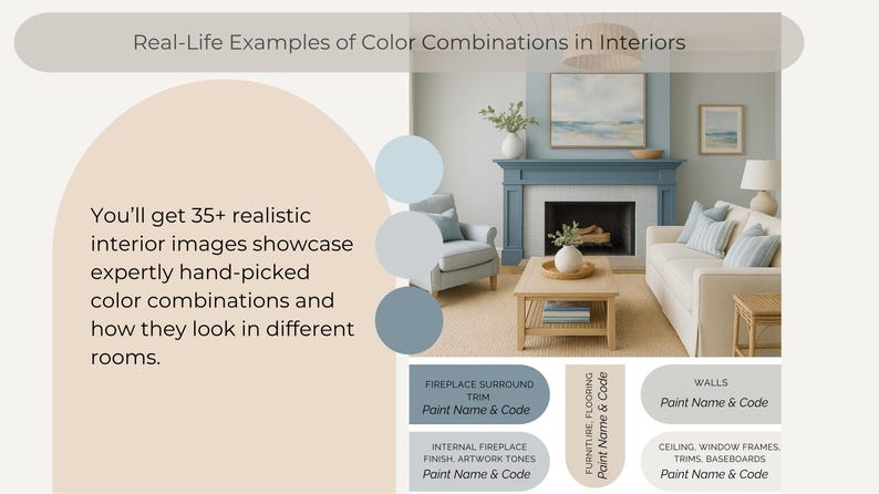 Sherwin-williams Paint Palette PDF for Coastal Beach House Interiors ...