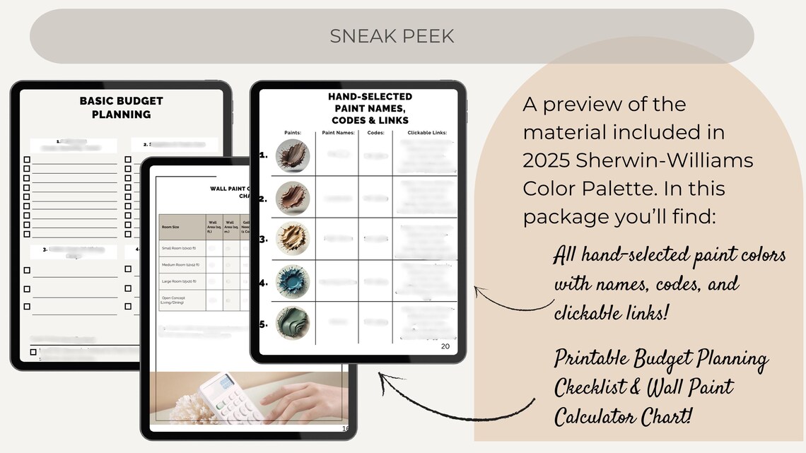 Coastal Beach House Sherwin Williams Paint Palette PDF | Whole-house ...