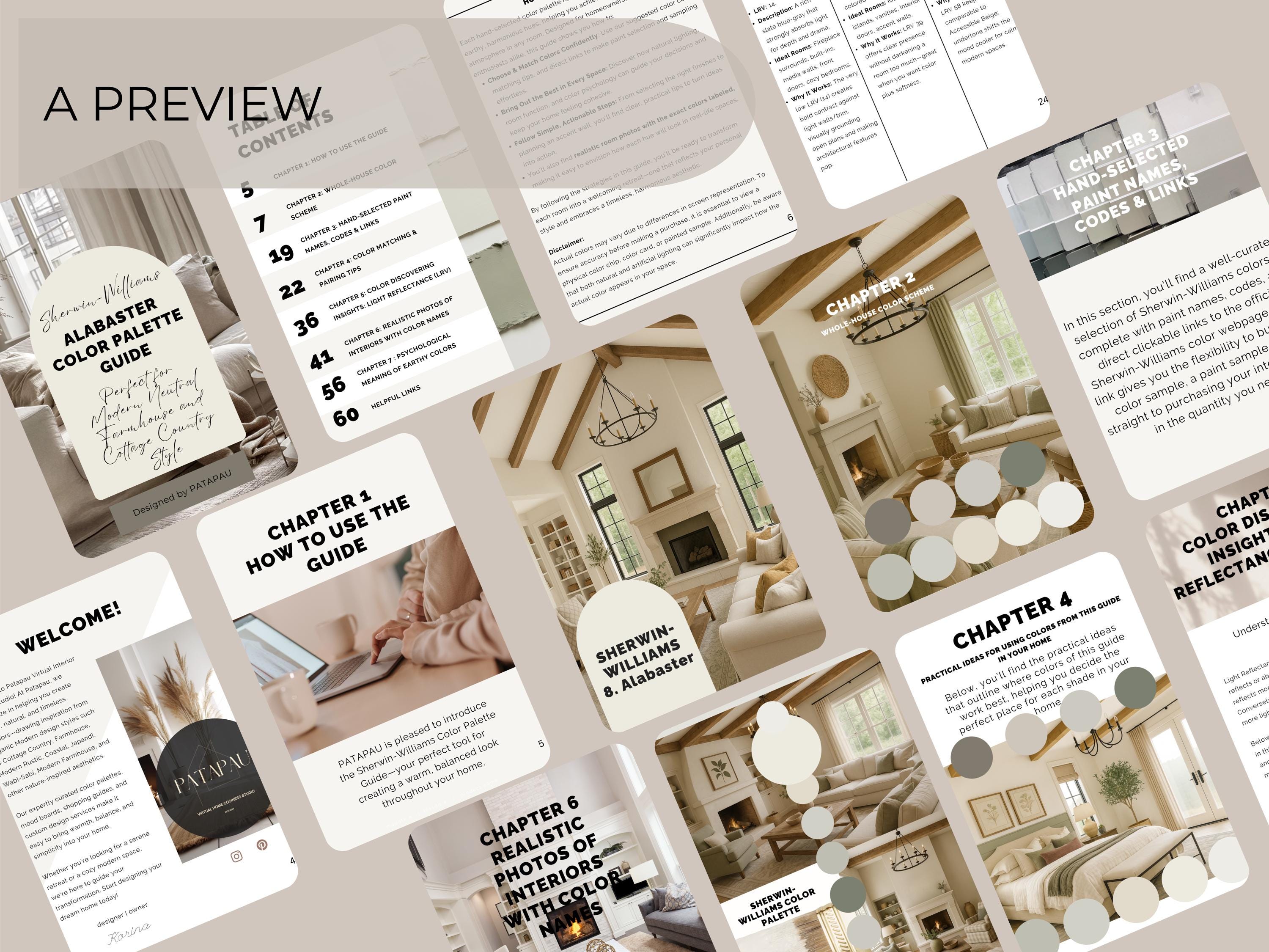 Cottagecore & Neutral Country Farmhouse Paint Palette | Sherwin ...