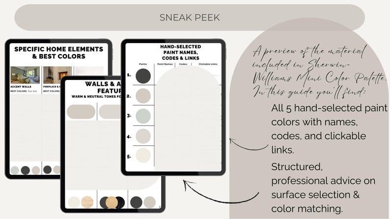 Mini Sherwin-williams Sea Salt Color Palette | Whole-home Paint Guide ...