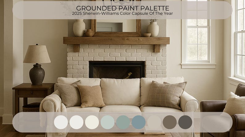Sherwin Williams Grounded Palette SW 6089 | Earthy Brown & Deep Blue ...