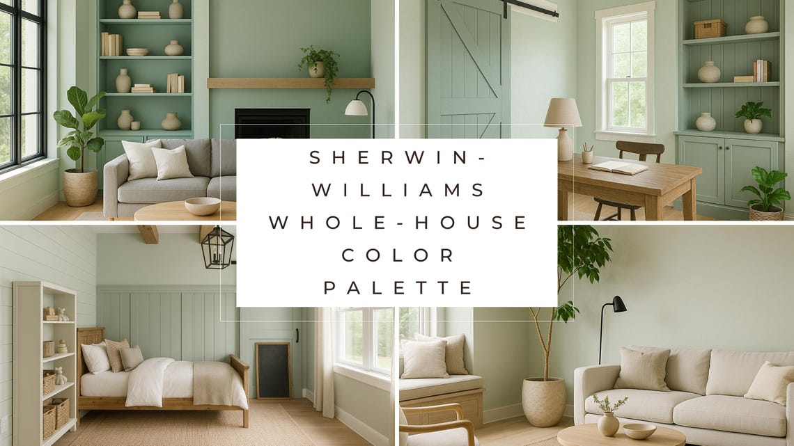 Sea Salt Sherwin-williams Color Palette | Whole Home Interior Paint ...