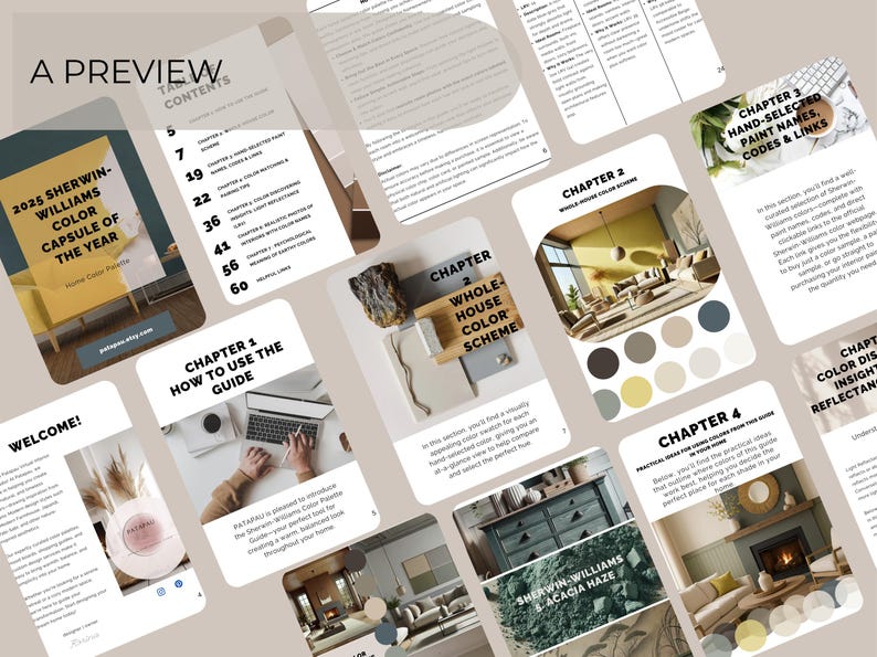 Acacia Haze Sherwin-williams Color Palette: 2025 Whole House Paint ...