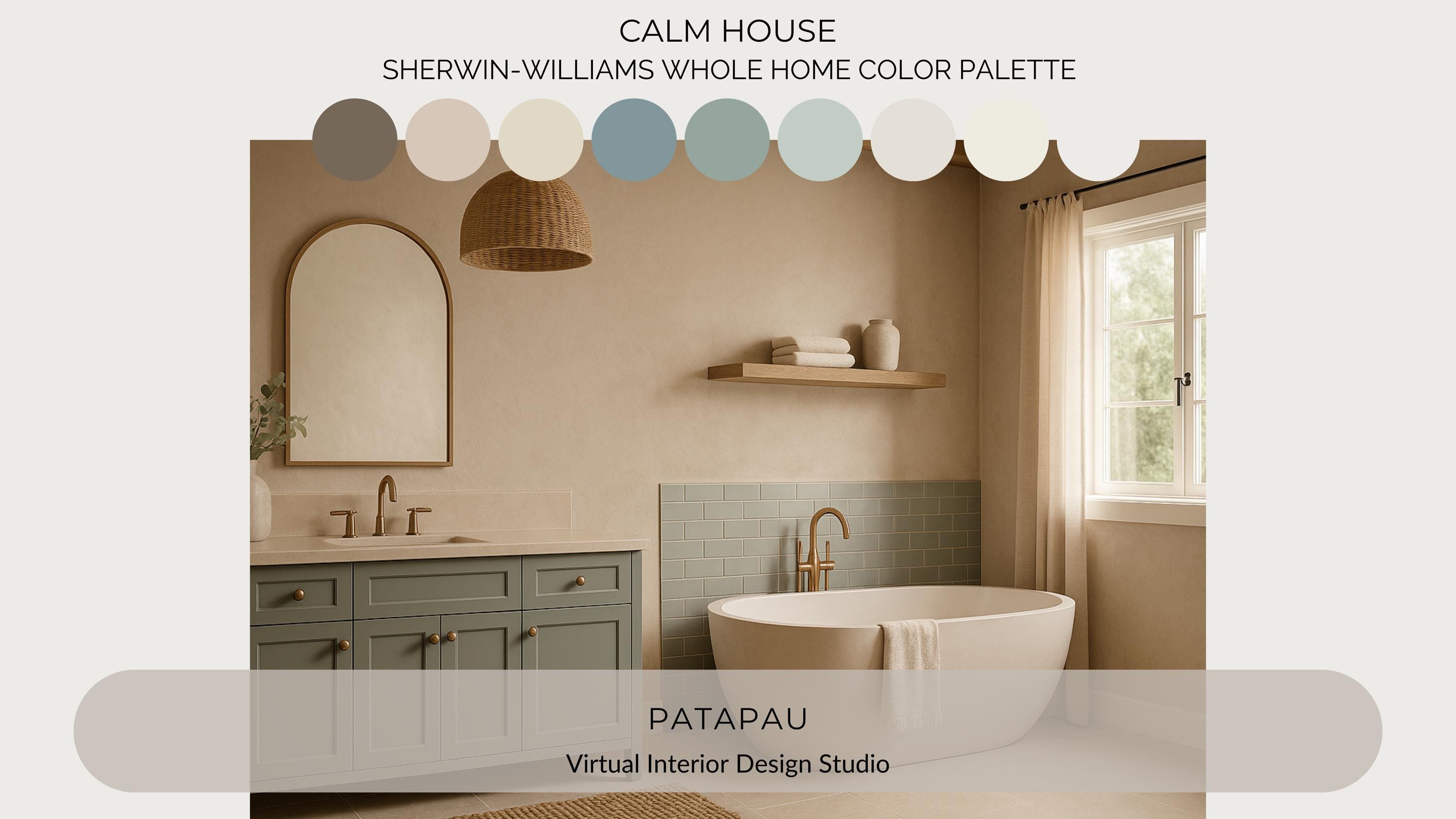 Sherwin Williams Calm Neutrals Color Palette PDF | 2025 Whole-house ...