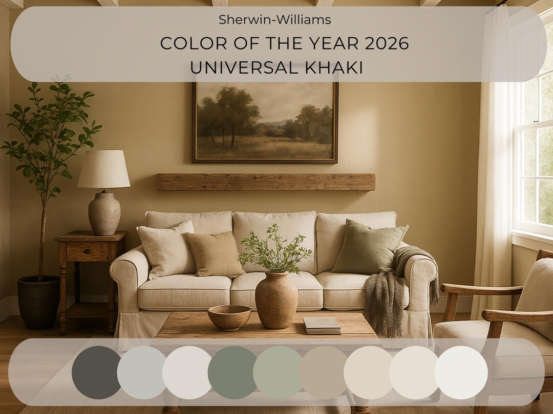 Sherwin Williams Universal Khaki SW 6150 | Paleta de Cores do Ano de ...