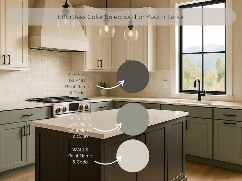 Sherwin Williams Evergreen Fog Palette SW 9130 | 5 Color Mini Paint ...