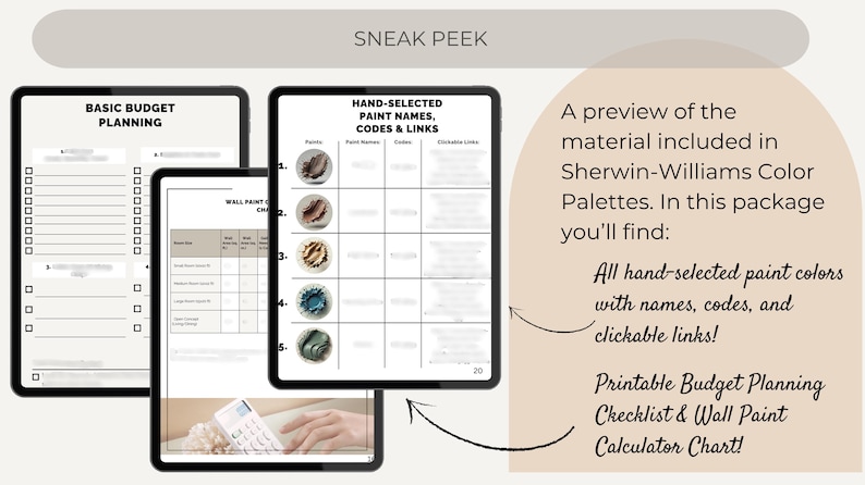Sherwin-williams Color Palette Bundle: Cozy Neutrals & Calm House ...