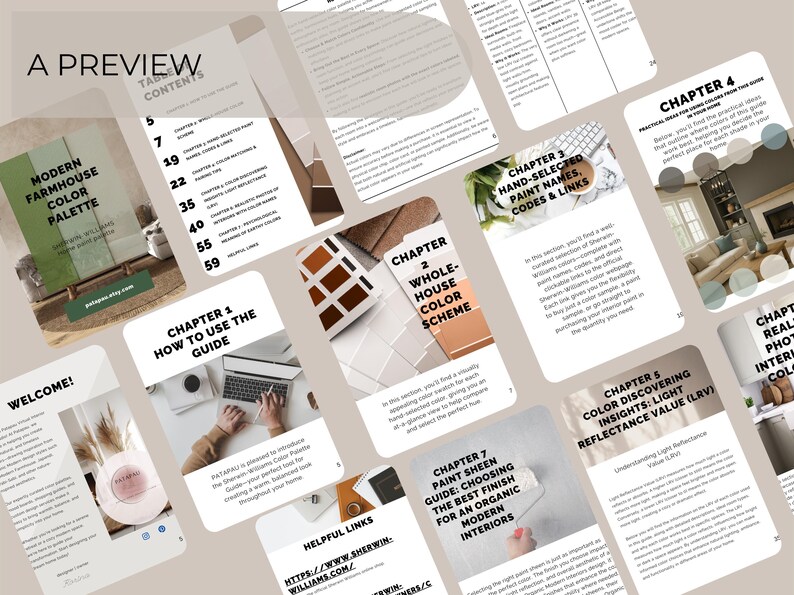 Kit Modern Farmhouse da Sherwin Williams | 2 paletas para toda a casa ...