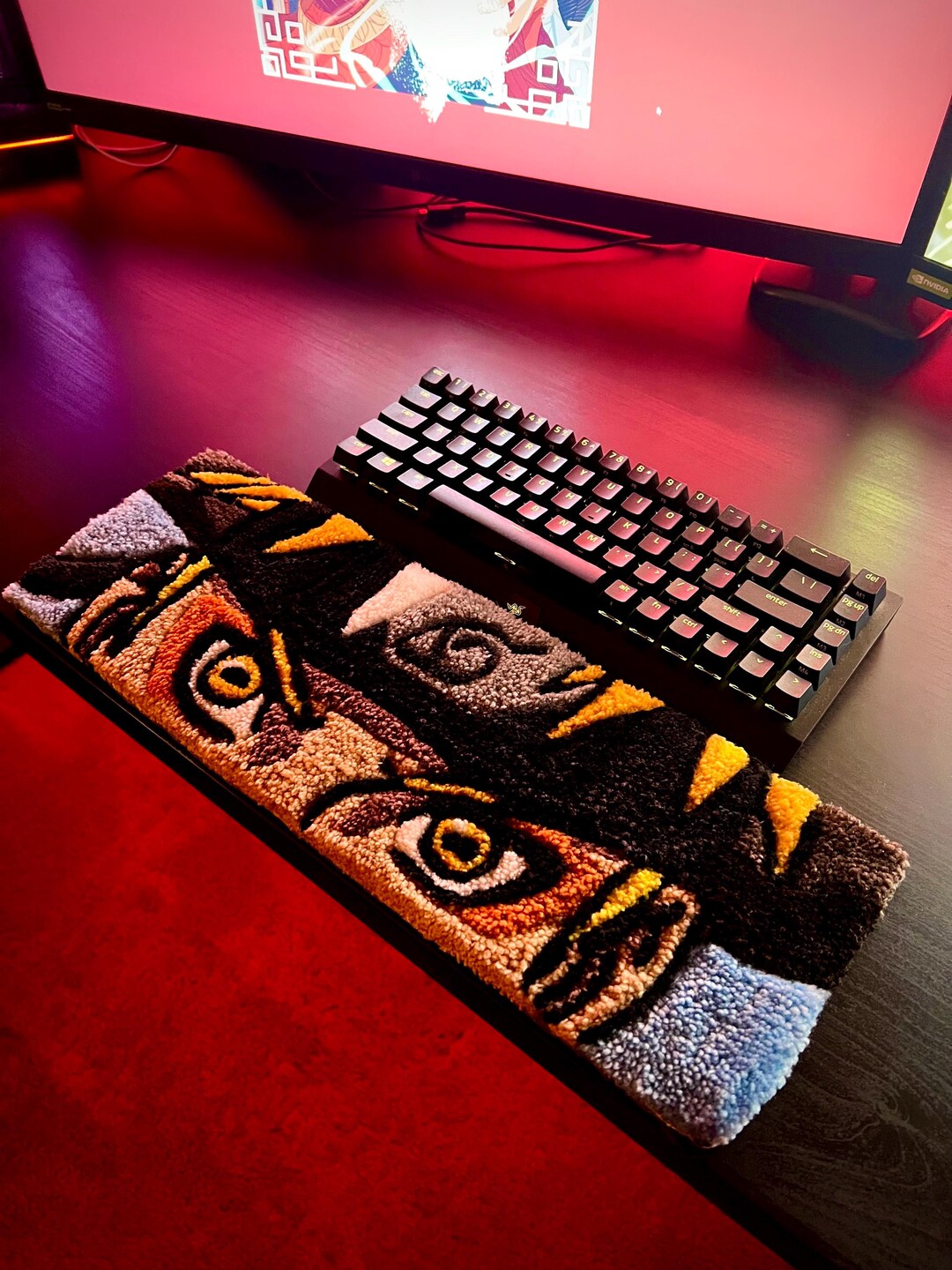 Naruto Uzumaki Sage Form- Anime Keyboard Rug - Game Room Decor - Etsy