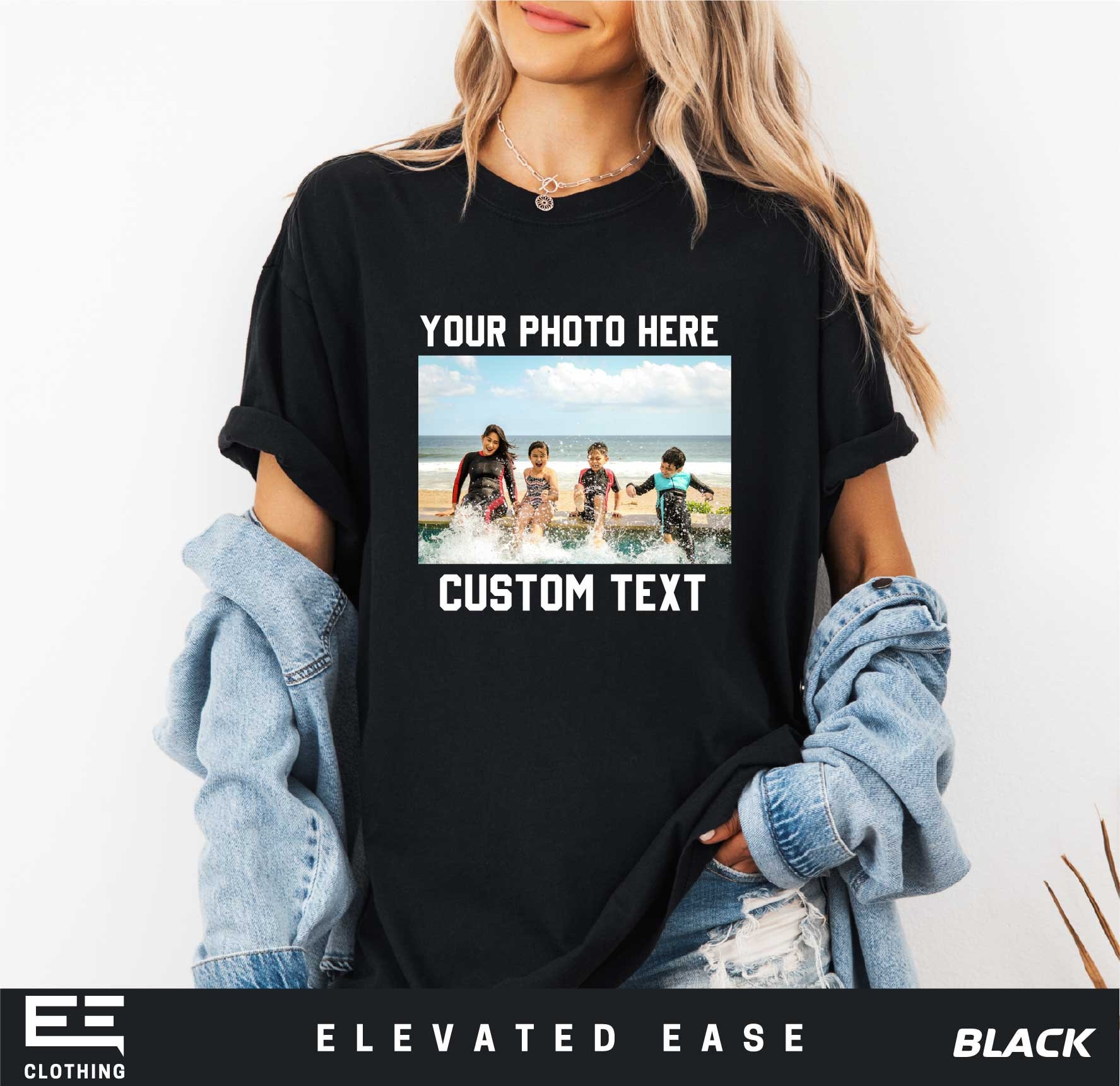 Comfort Colors Custom Shirt, Custom Text and Photo Shirt, Custom ...