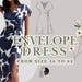 Envelope Dress/ Wrap Dress - PDF PATTERN - 10 Sizes S to 3XL - Etsy