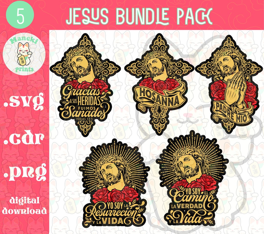 JESUSCRISTH Bundle Pack/ Jesus Paquete Svg/ Semana Santa Svg/ Easter ...