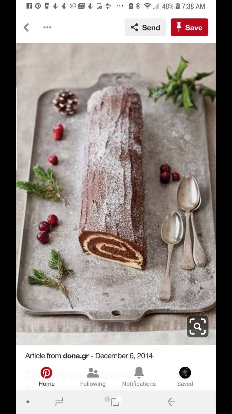 Yule Log Ooak Hand Sculpted Christmas Tree Ornament Holiday Gift Tag ...