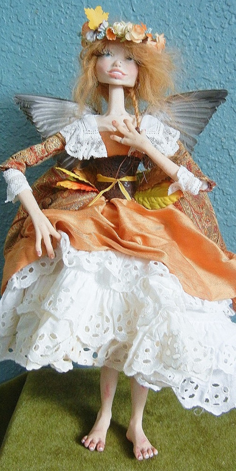 OOAK Posable Art Doll Autumn Wild Fall Fairy Fae by - Etsy