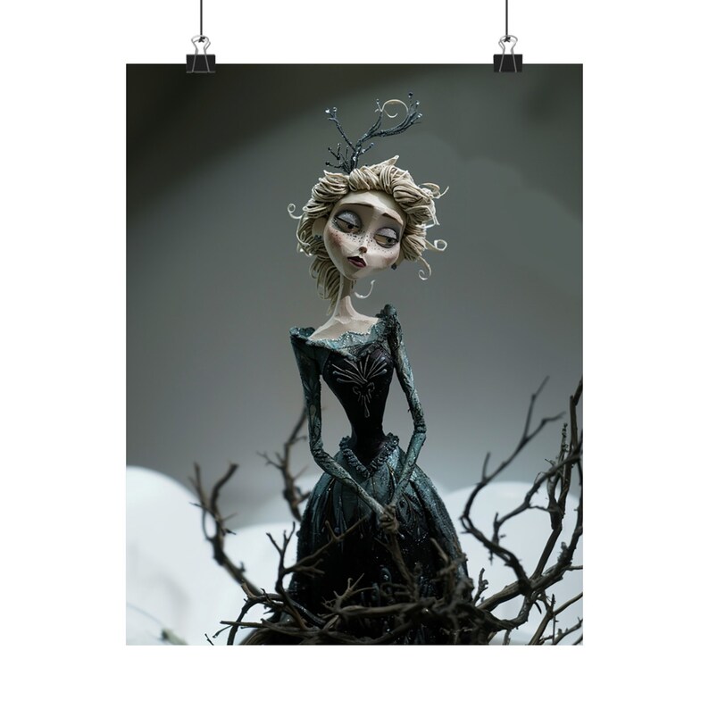 Disney Princess Claymation Matte Vertical Poster, Tim Burton Style ...