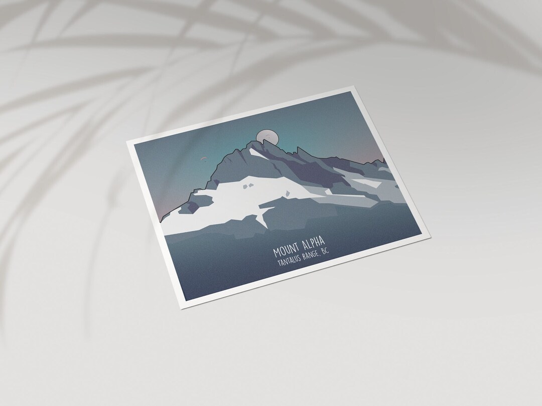 Mount Alpha - Sea to Sky Mountain Postcard - Etsy