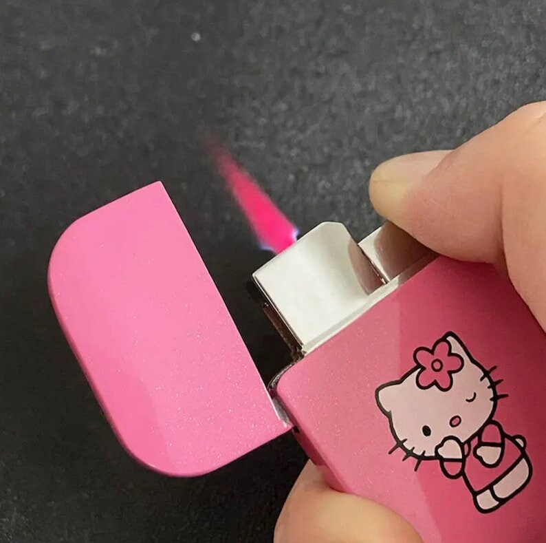 Hello Kitty Lighter Pink Flame - Etsy