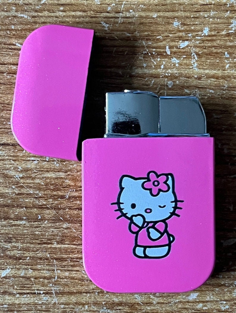 Hello Kitty Lighter Pink Flame - Etsy