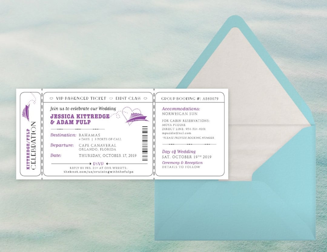 Boarding Pass Destination Ticket Invite / Travel Airplane Cruise Train ...