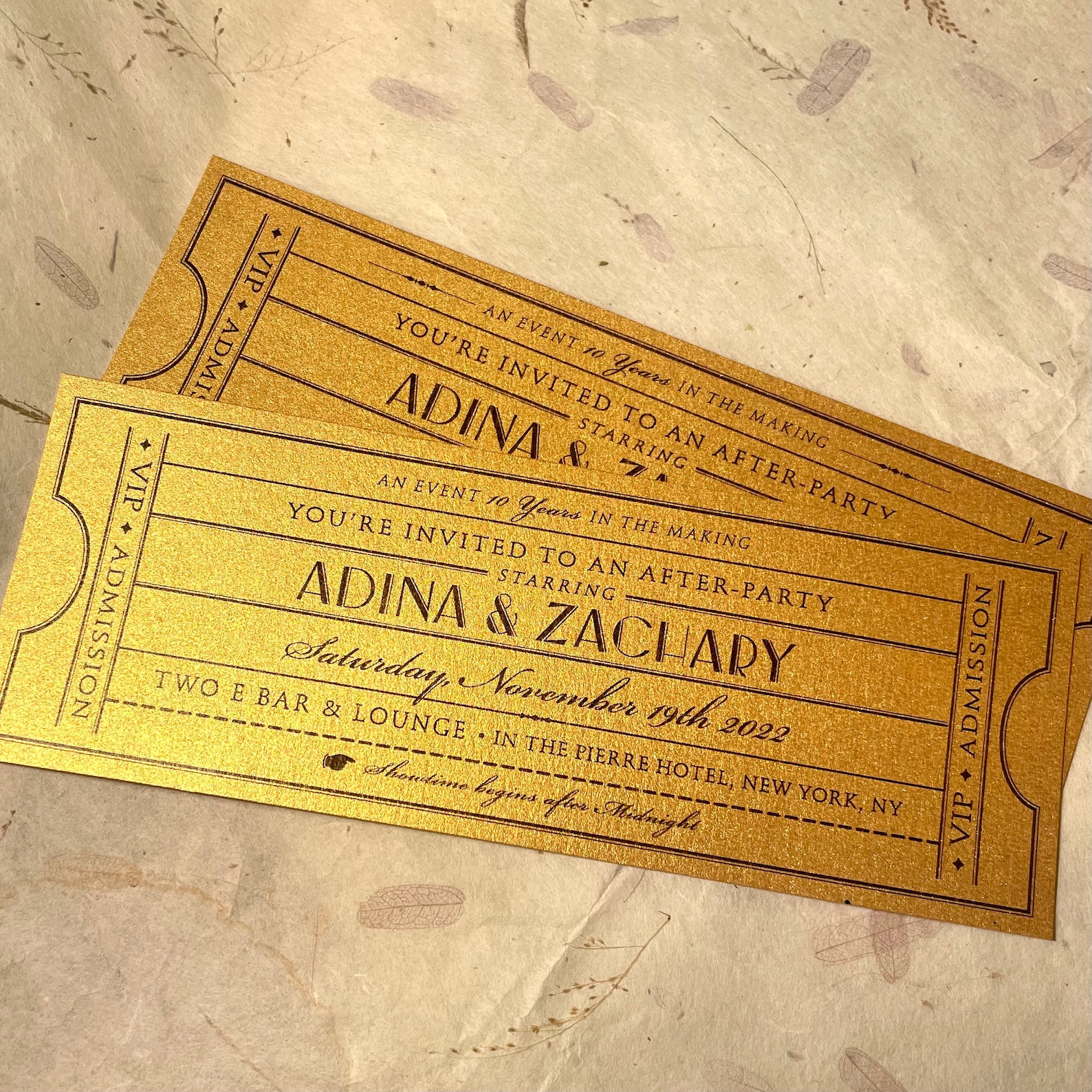 Vintage Event Ticket Enclosure Card / Wedding Rehearsal Dinner - Etsy