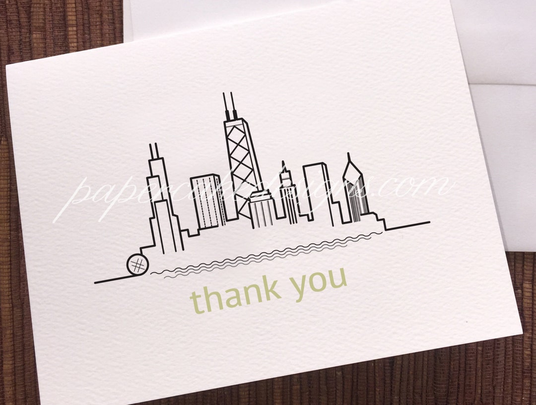 CHICAGO City Skyline Wedding Invite Theme / Digital Design Download ...