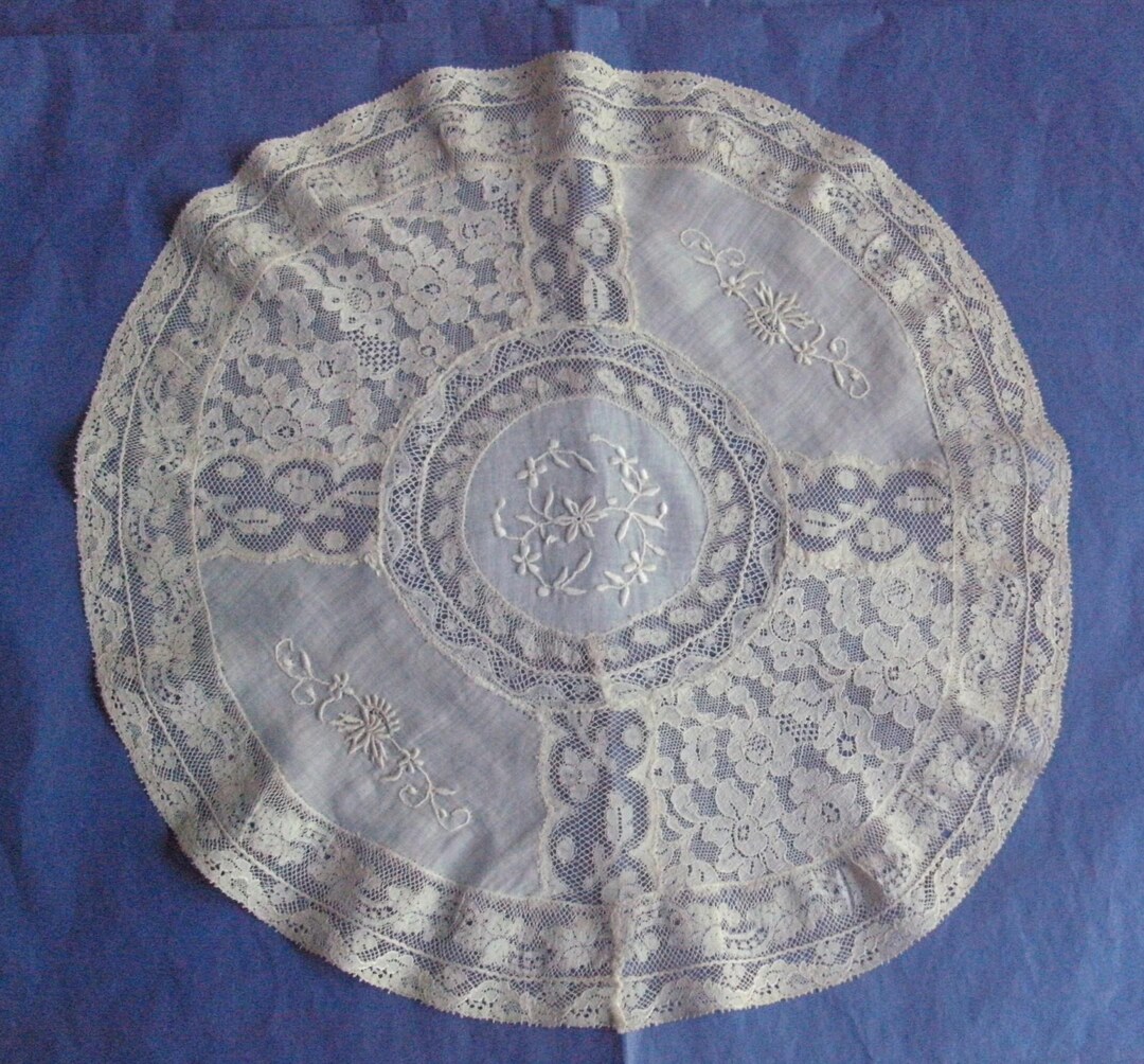 1800svictorian-french Normandy Exquis.,antique-large.hand-made Lace ...