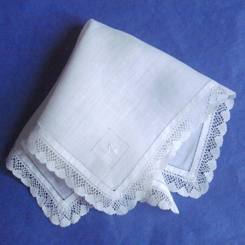 Antique Lace Handkerchief - Etsy