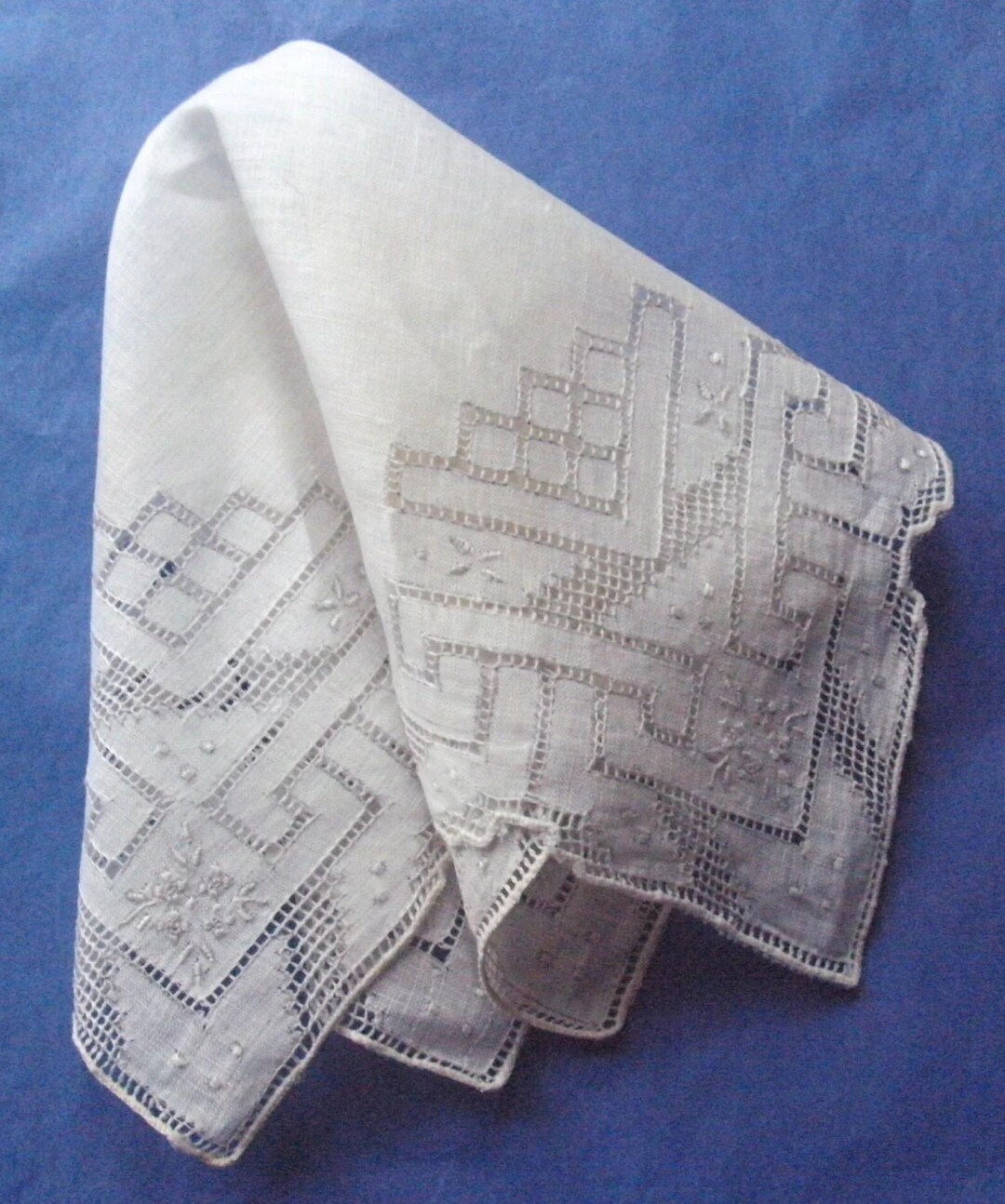 1920s/1930s-v. Pretty,antique, écru/creamy-col.bridal Handkerchief Hand ...