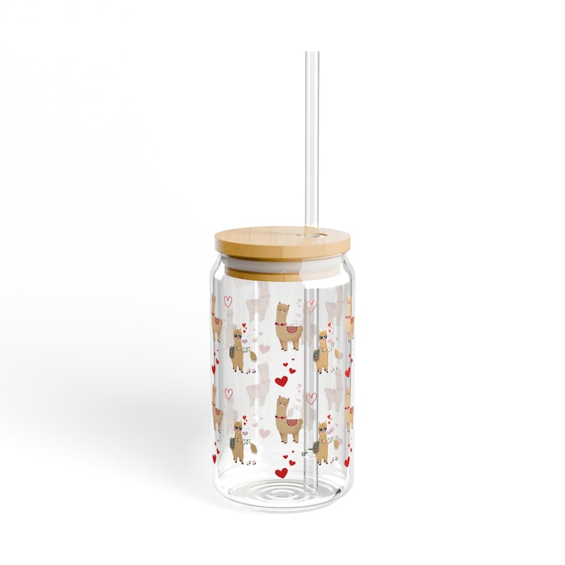 Alpaca Glass Alpaca, Colotful Glassware, Funny Glass, Lemonade Glass ...