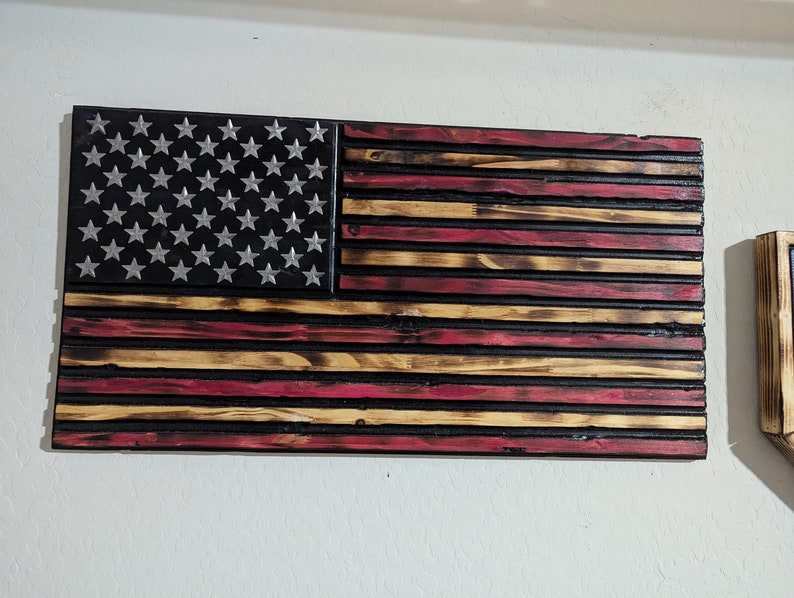 Handmade Wooden Flags Customizable - Etsy