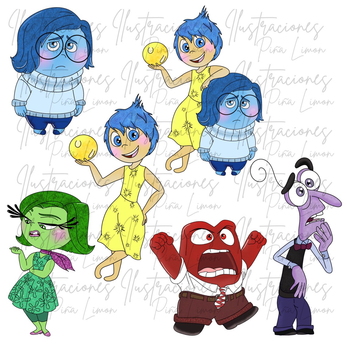 Inside Out 2, Intensamente 2 Del Reves, 1 Clipart PNG Y 11 Clipart JPG ...