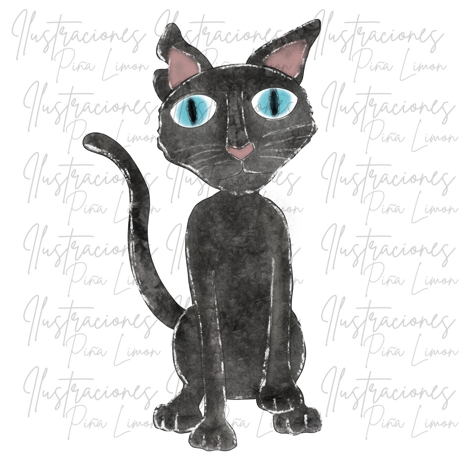 Caroline PNG Imágenes Con Gato, Clipart PNG Clipart JPG Acuarela ...