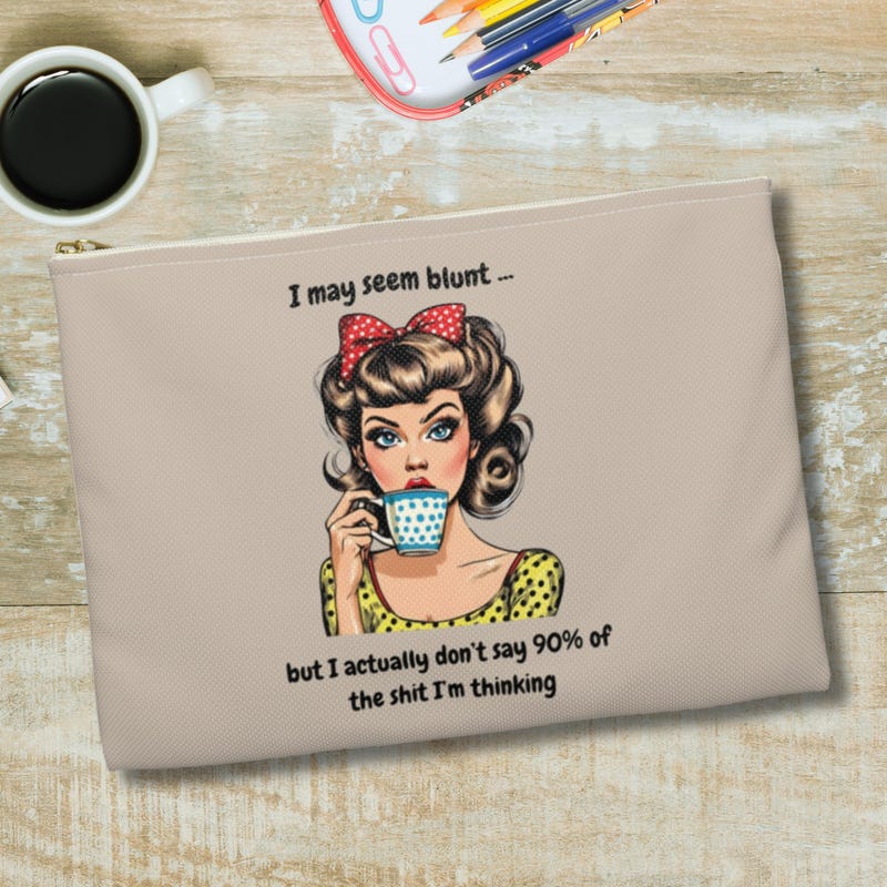 Funny Shopping Cosmetic Bag - Etsy Australia
