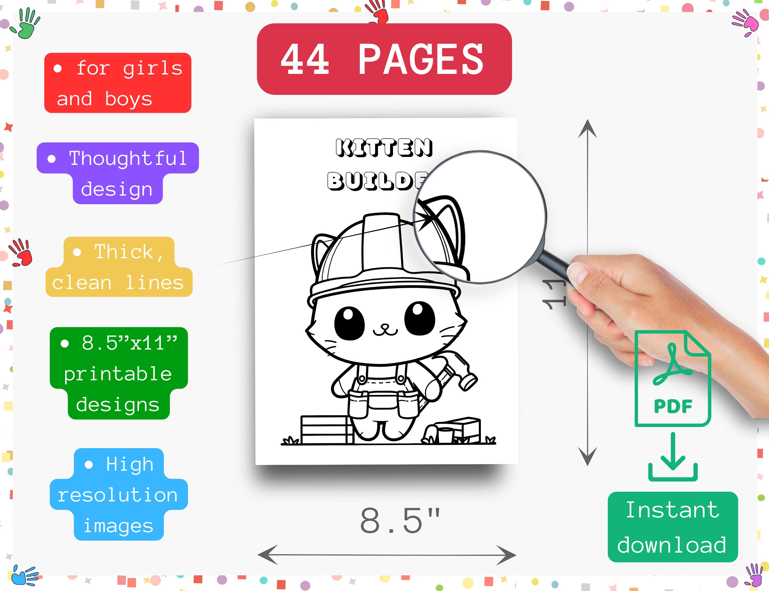 Animals in the Profession Coloring Pages | Educational Coloring Book ...