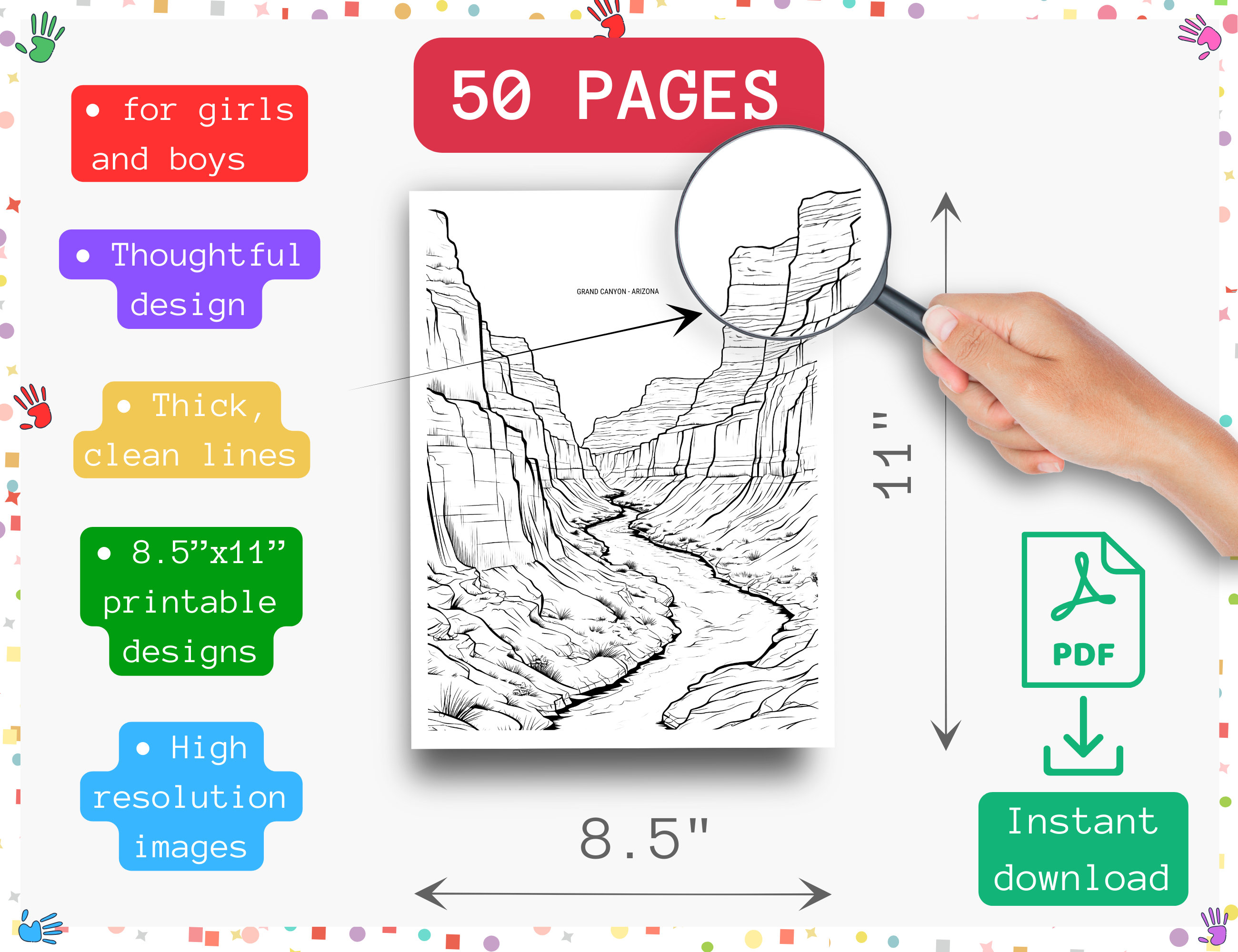 World Wonders Coloring Pages | Stress Relief 50 Pages | Educational ...